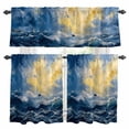 3 Piece Kitchen Curtains and Valances Set Nautical Boat Cafe Curtains ...