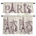 3 Piece Kitchen Curtains and Valances Set PARIS Cafe Curtains 36 Inch ...