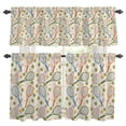 3 Piece Kitchen Curtains and Valances Set Tennis Rackets Cafe Curtains ...