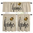 3 Piece Kitchen Curtains and Valances Set White Daisy Floral Cafe ...