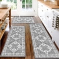 3-Piece Kitchen Rugs Set, Non-Slip Washable Floor Mats, Water Absorbent ...