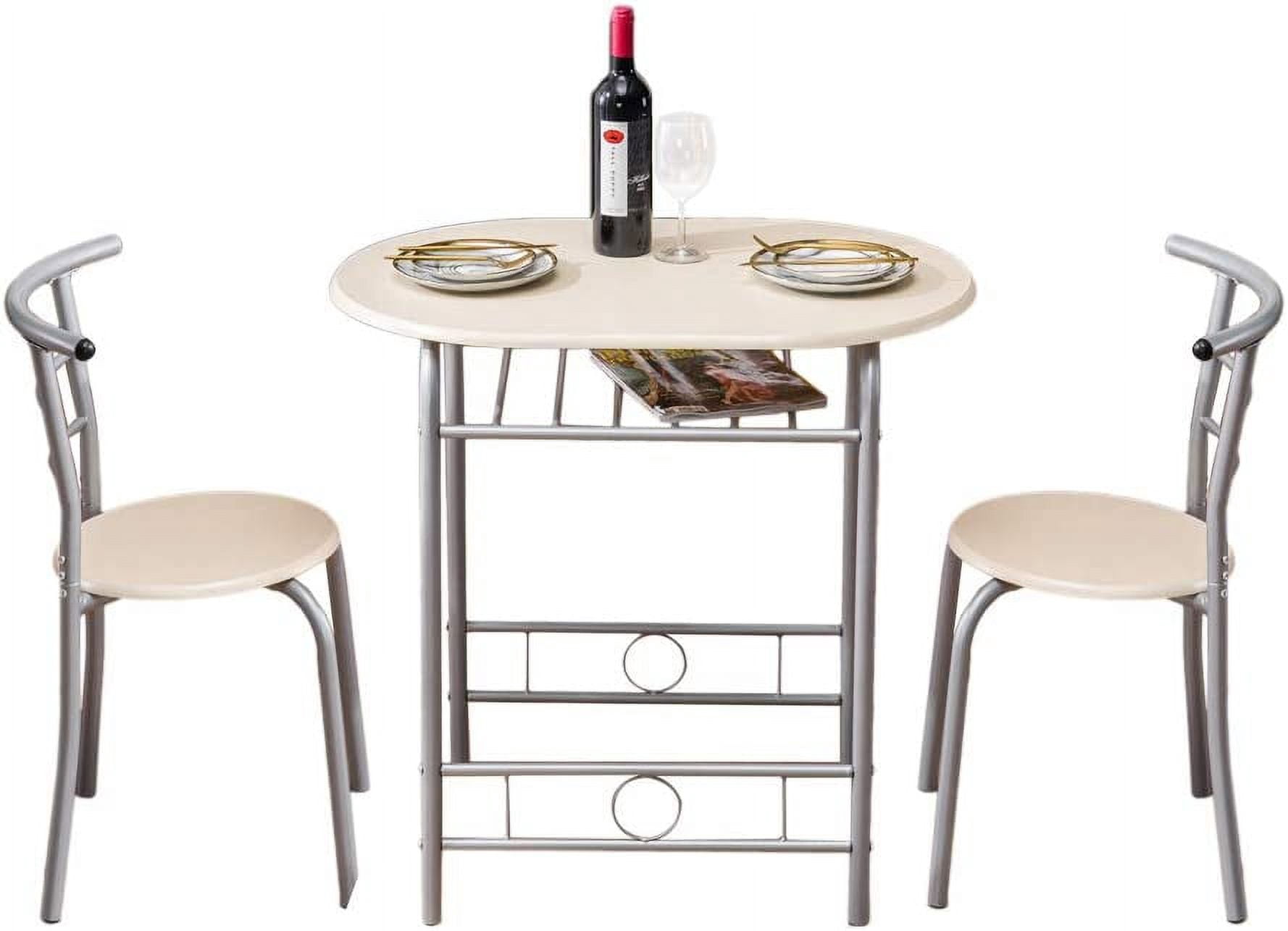 3-Piece Kitchen Table, Dining Room Table Set, Small Kitchen Table Set ...