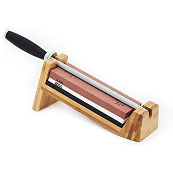 3-Piece Knife Sharpening System | Whetstone Knife Sharpener Kit With ...