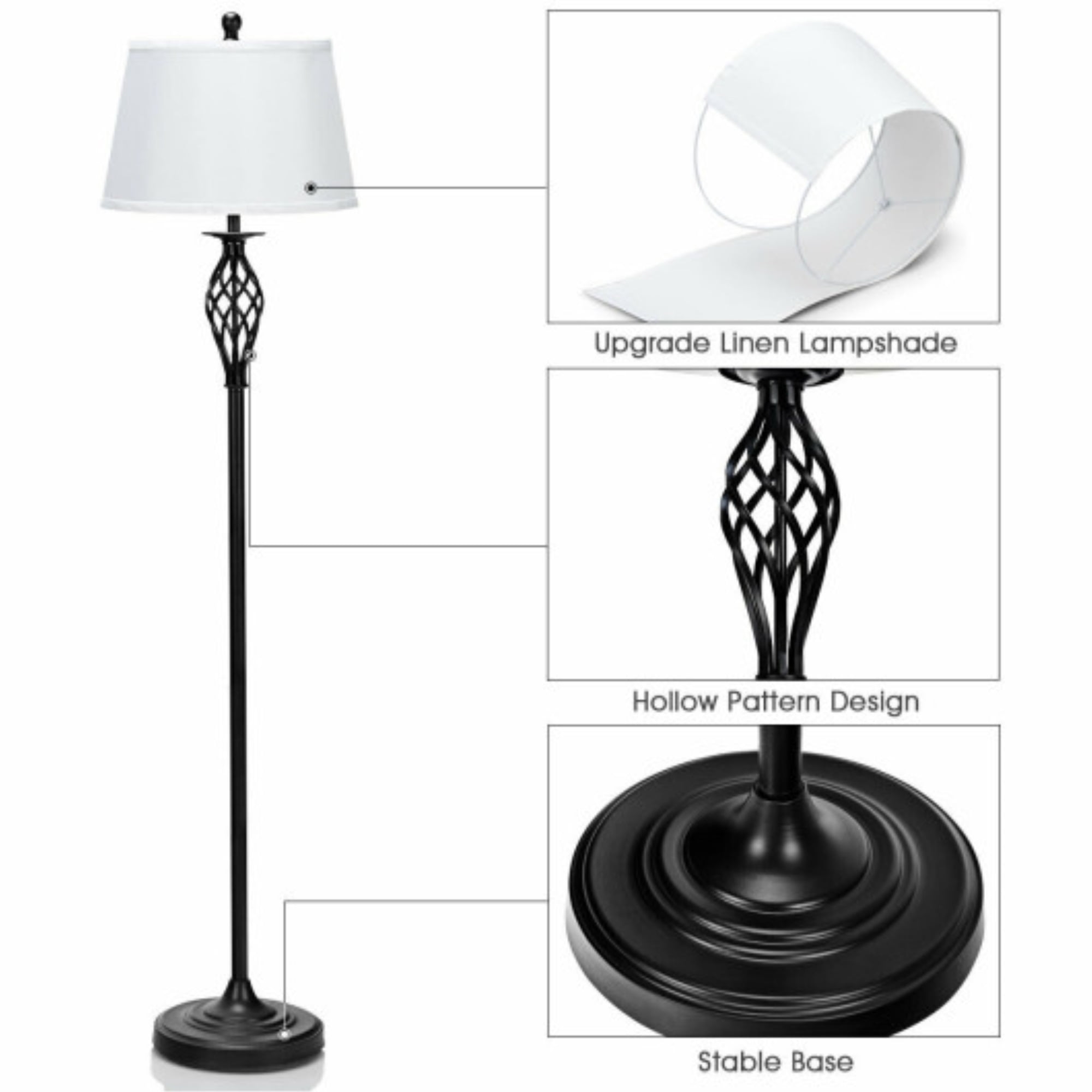 3-Piece Lamp Set: Stylish, Versatile, and Easy to Assemble - Walmart.com