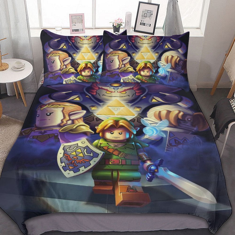 3 Piece Legend Of Zelda Bedding Duvet Cover Sets, Comforter Quilt Cover ...