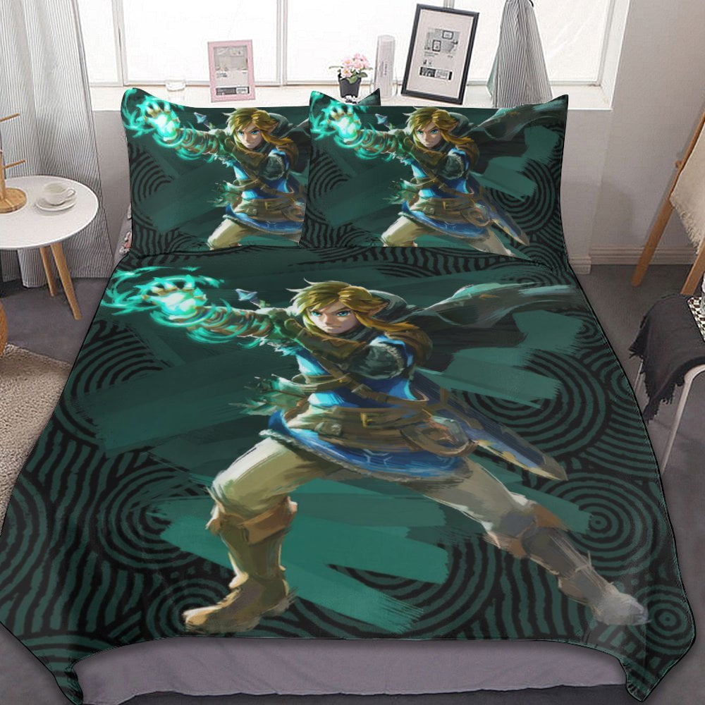 3 Piece Legend Of Zelda Bedding Duvet Cover Sets, Comforter Quilt Cover ...