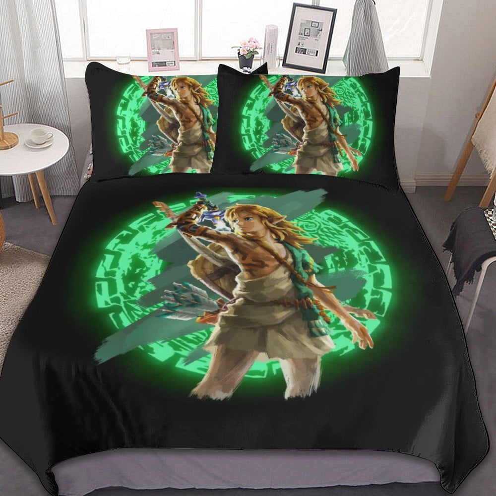 3 Piece Legend Of Zelda Bedding Duvet Cover Sets, Comforter Quilt Cover ...