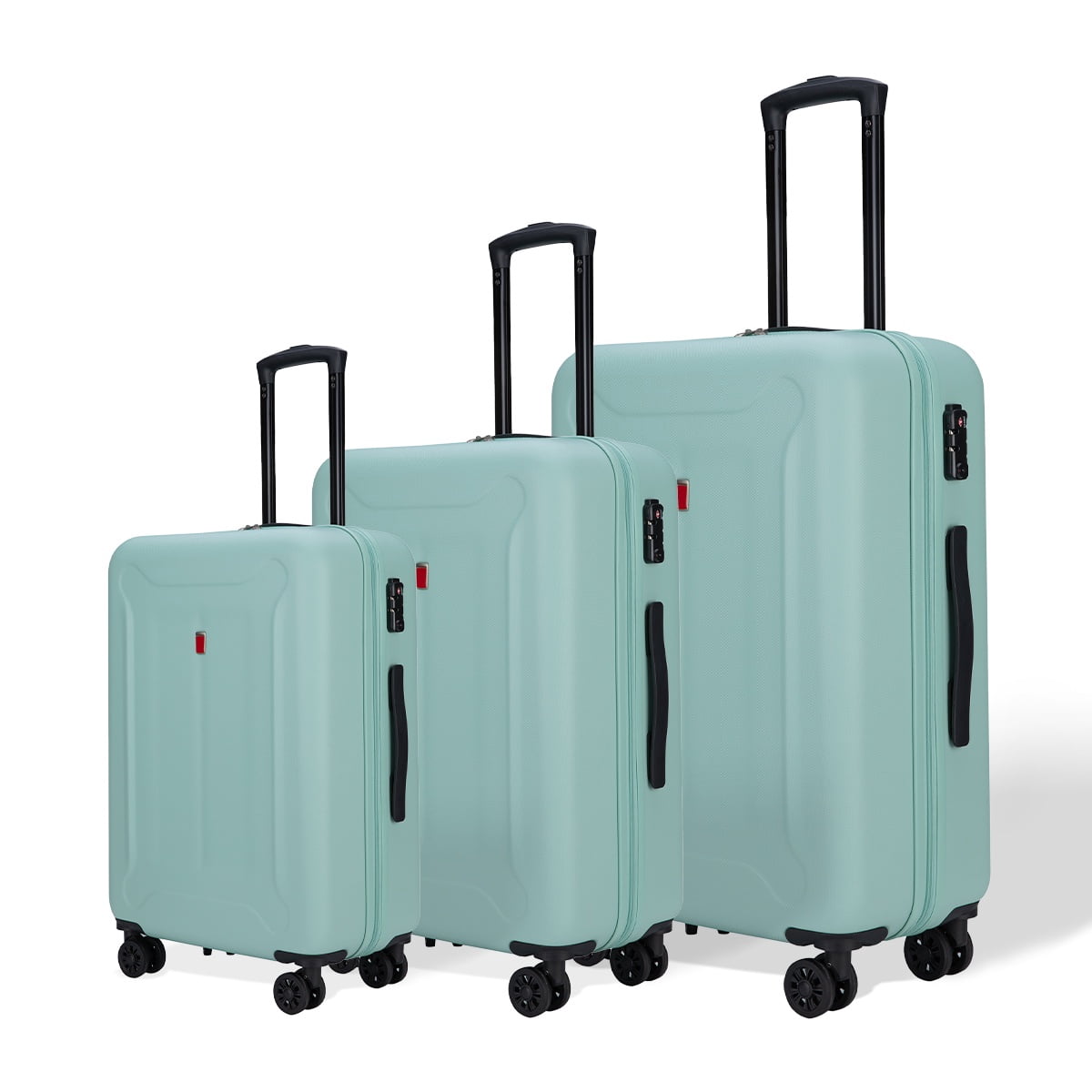 3 Piece Lightweight and Durable ABS Luggage Set, Hardside Travel ...