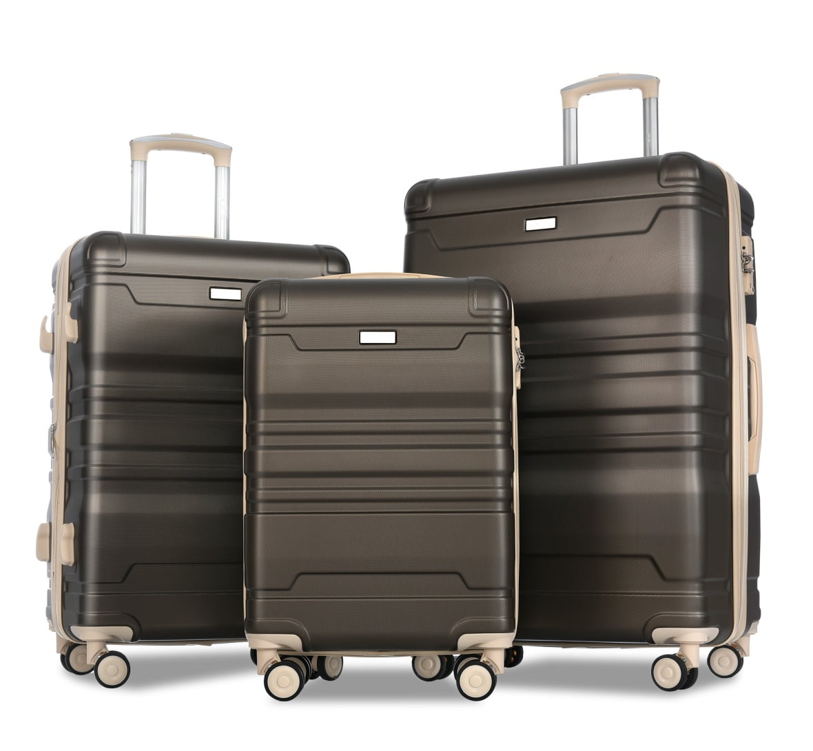 3 Piece Luggage Sets, Expandable Large Capacity Traveling Storage ...