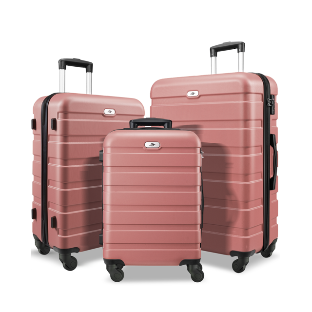 3 Piece Luggage Sets Hard Shell Suitcase Set with Spinner Wheels for ...