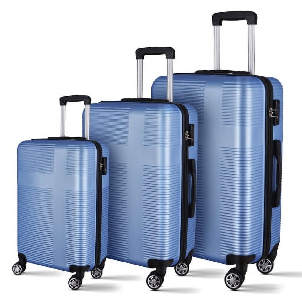 3 Piece Luggage Sets Hard Shell Suitcase Set with Spinner Wheels for ...