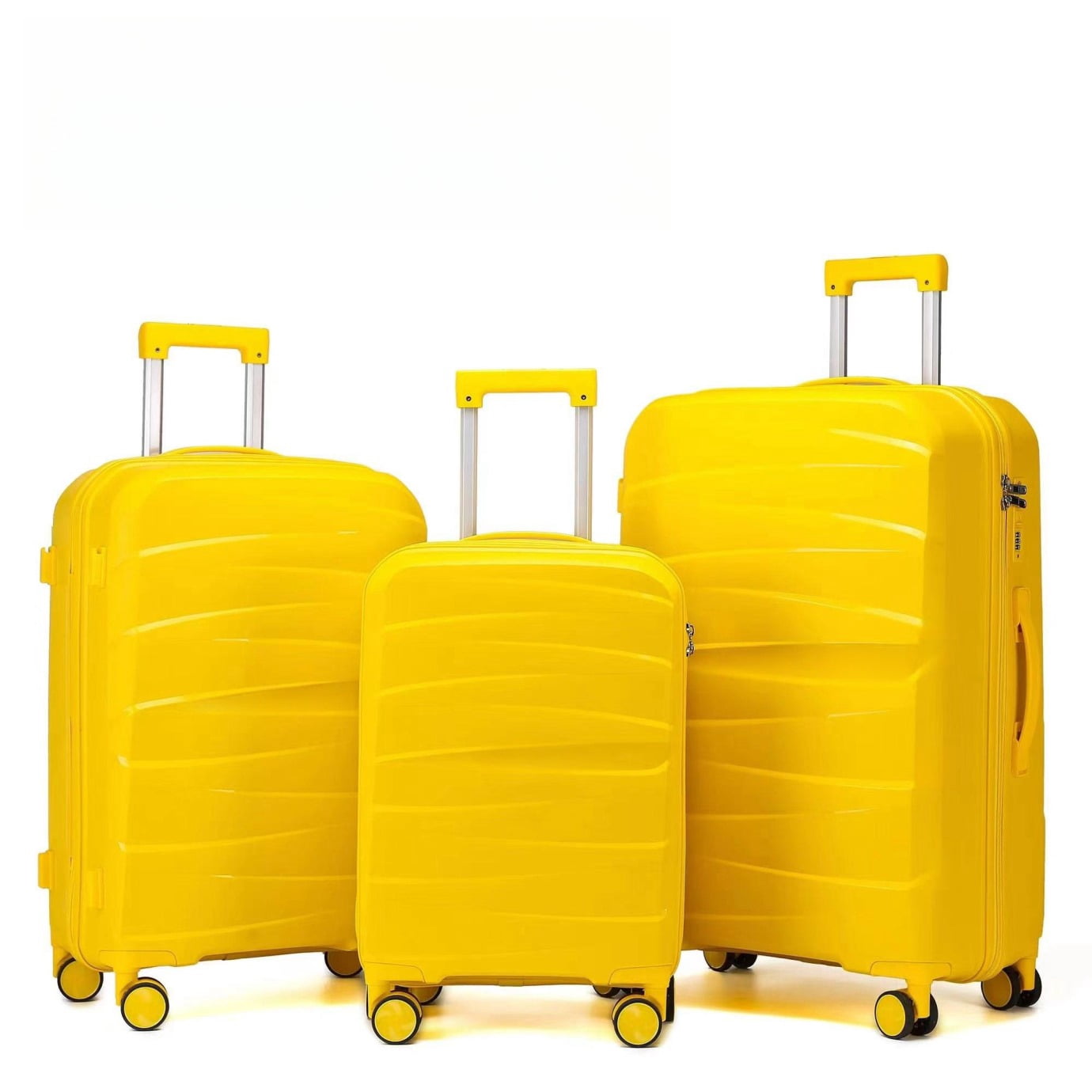3 Piece Luggage Sets, Hard Shell Suitcase Luggage Sets with TSA Lock ...