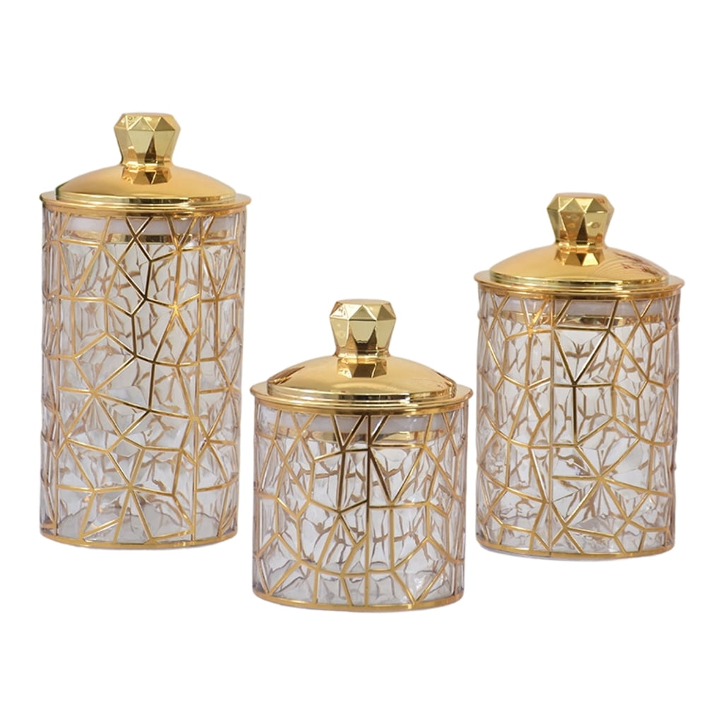 3 Piece Luxurious Styles Candy Canisters High Clarities PET ...