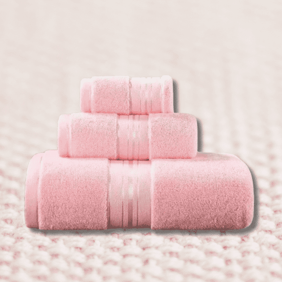 3-Piece Luxury Bath Towel Set, Super Soft Long-Staple Cotton, Bath Face ...