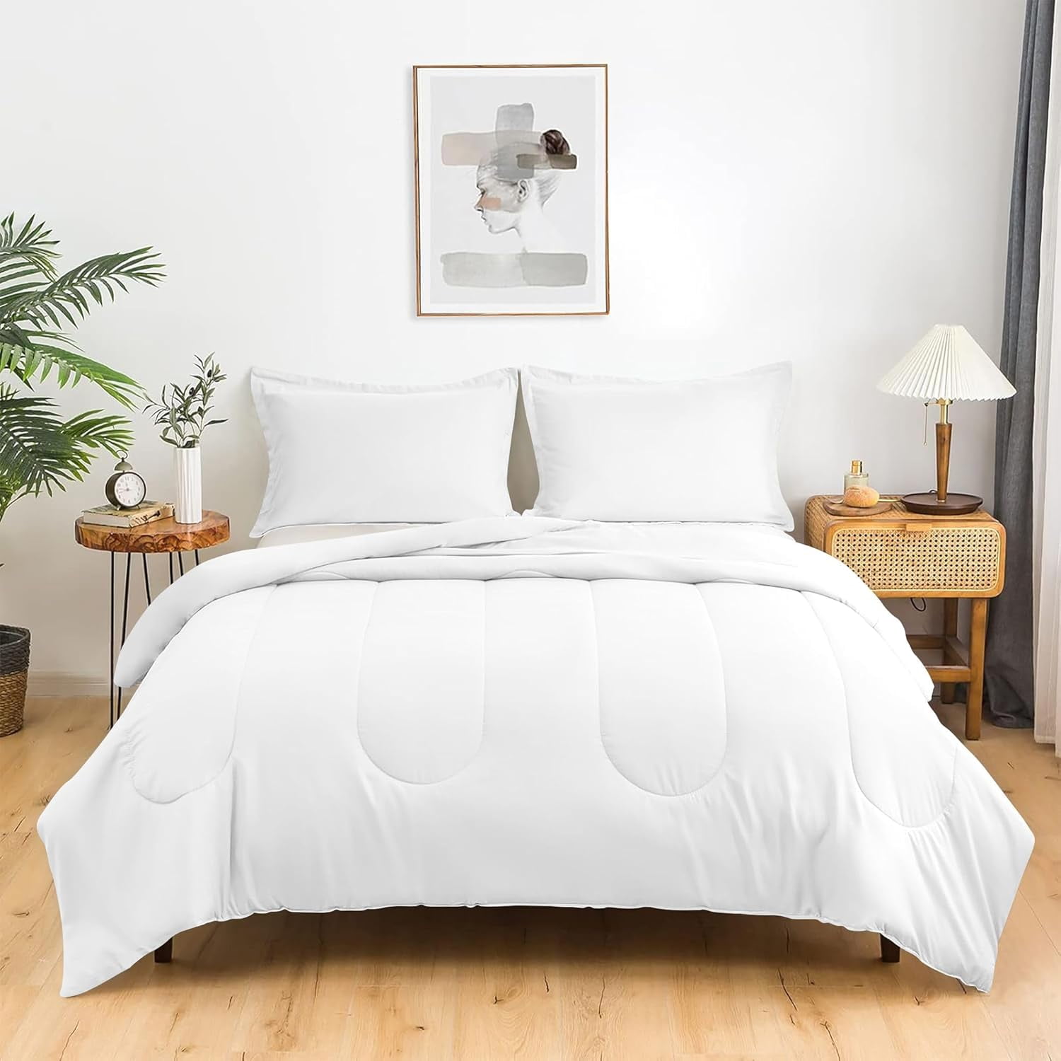 3 Piece Luxury Thicker Pattern Comforter Set, 800 TC, 100% Egyptian ...