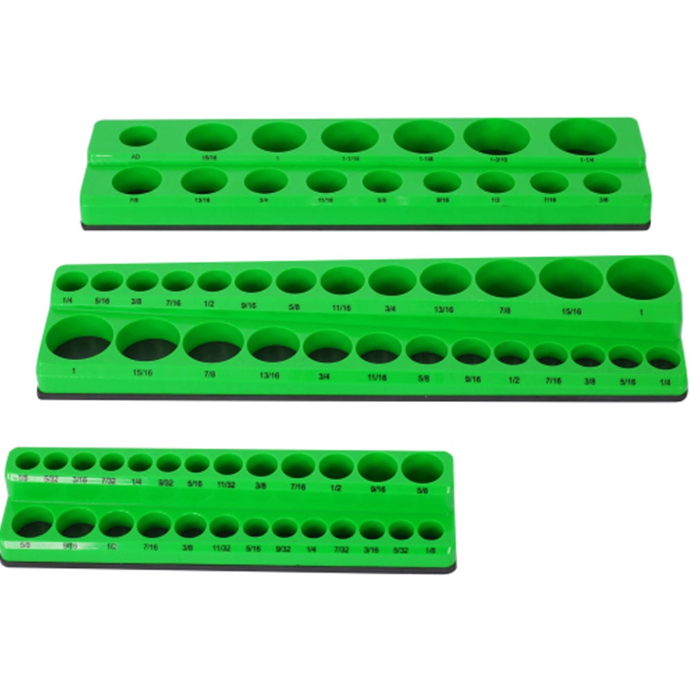 3 Piece Magnetic Socket Organizers, Socket Organizers for Toolboxes ...