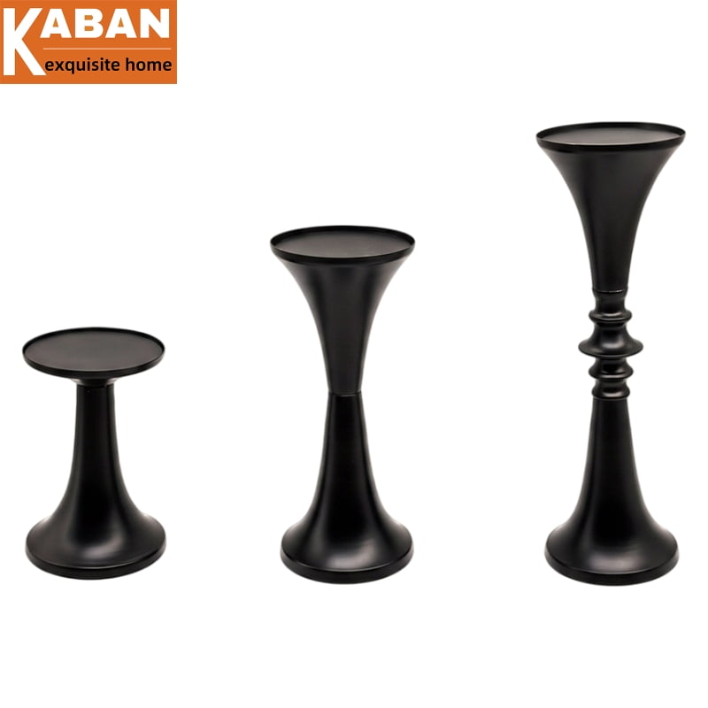 3-Piece Metal Candle Holder Set, Home Decor, Wedding, Minimalist ...