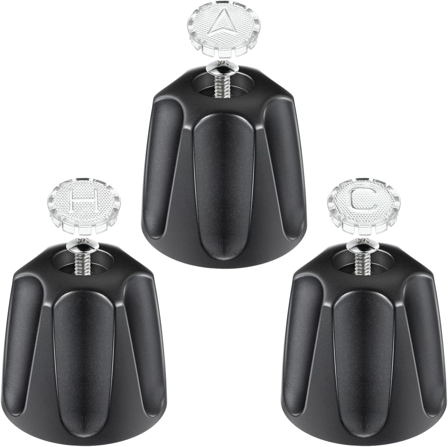 3 Piece Metal Shower Knob Replacement Compatible with Price/Pfister ...