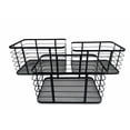 3-Piece Metal Wire Basket Set, Pantry Closet Organizer, Handles, Matte ...