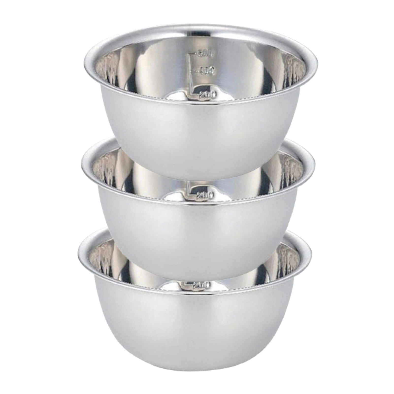 3 Piece Mixing Bowls Stainless Steel Mixing Bowls Set Meal Prep Bowls ...