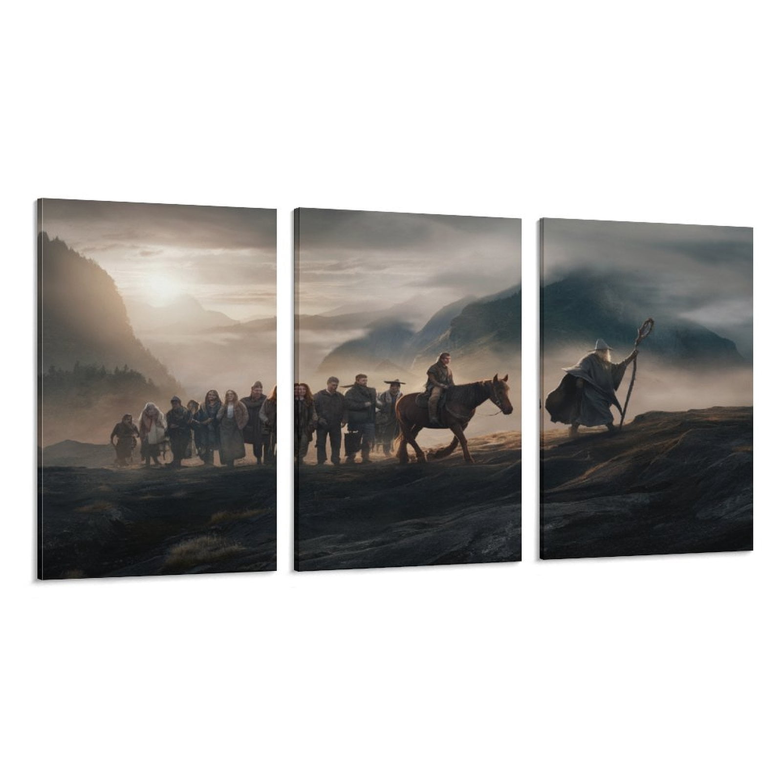 3 Piece Modern Canvas Wall Art Prints -Lord of The Rings Inspired ...
