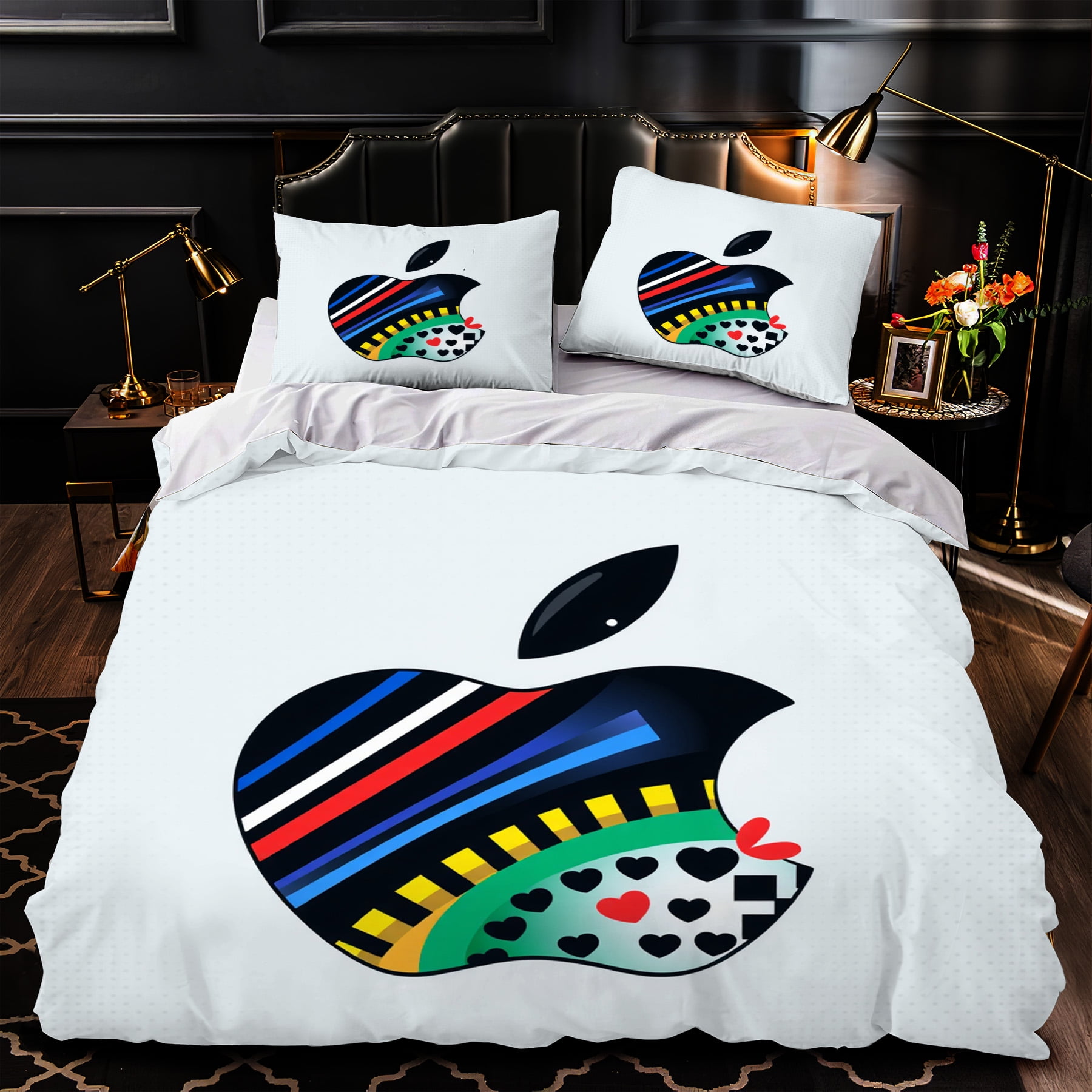 3-Piece Modern Duvet Cover Set with Colorful Abstract Design - Stylish ...