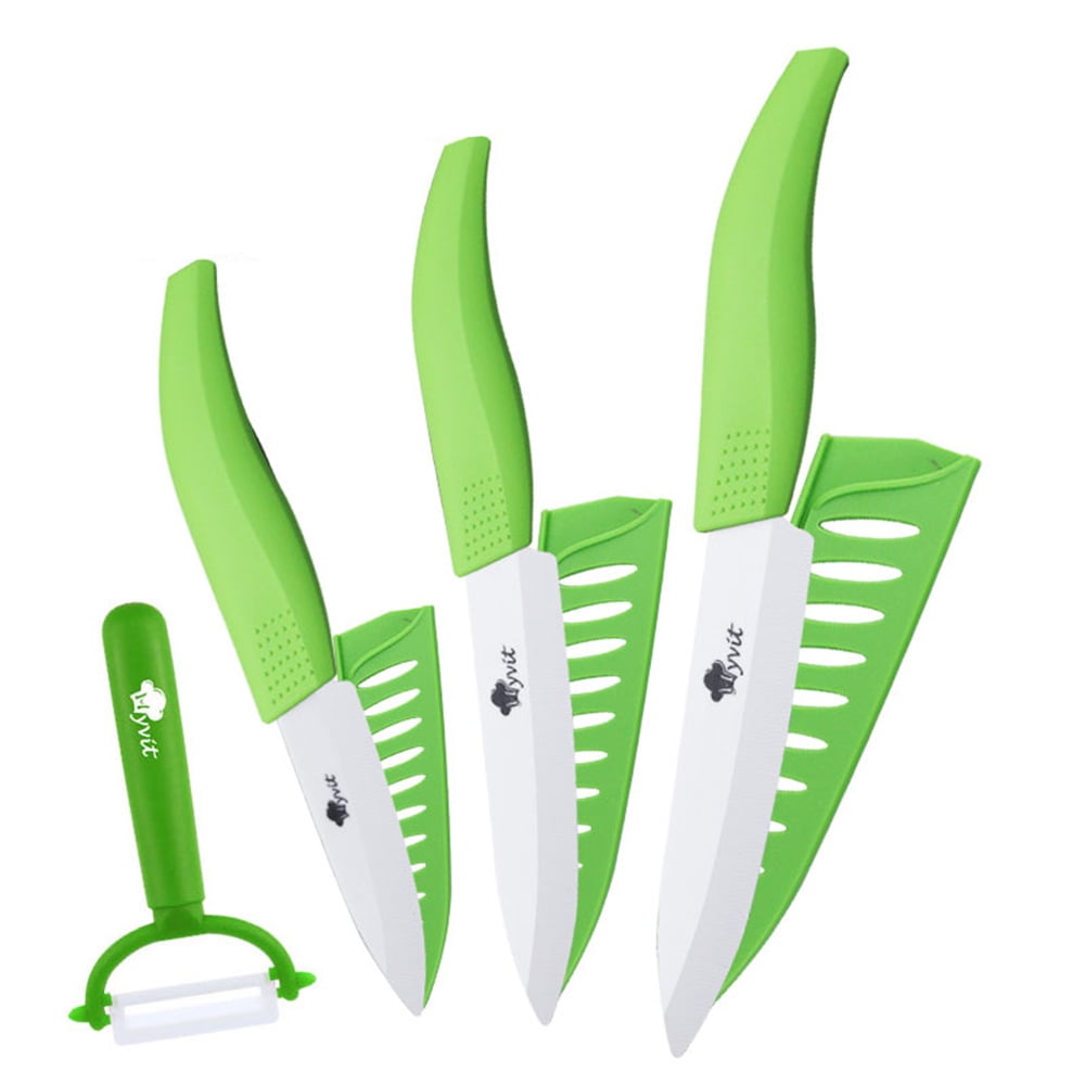 3-Piece Myvit Kitchen Knives Set 5-inch Sharp Ceramic Blade Knife 4 ...