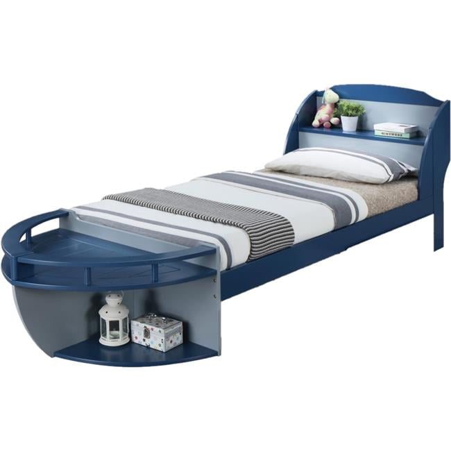 3 Piece Neptune II Twin Size Bed - Gray & Navy - Walmart.com