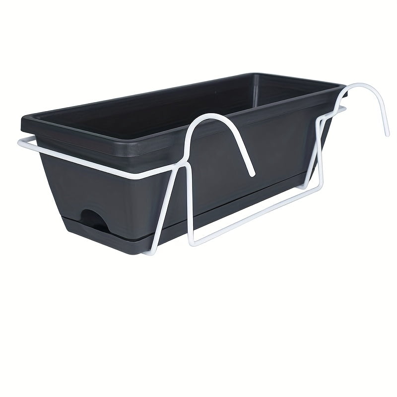 3-Piece Nordic Planter Set – Rectangular Hanging Planters w/ Trays ...