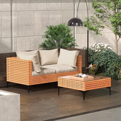 3 Piece Outdoor Patio Furniture Set Modular Outdoor Furniture Set ...