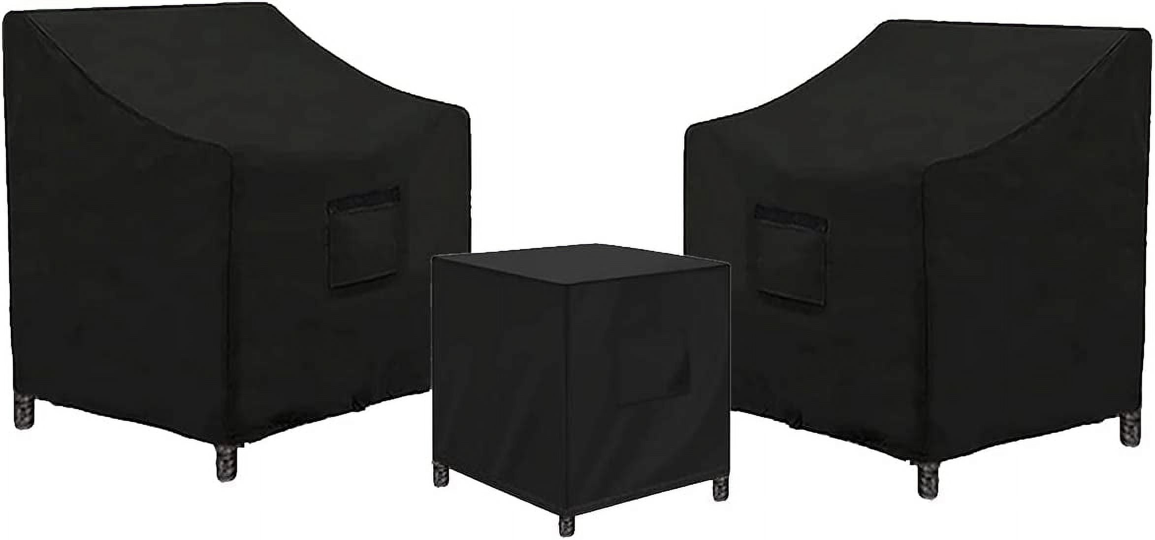 3 Piece Outdoor Veranda Patio Garden Furniture Cover Set with 600D ...