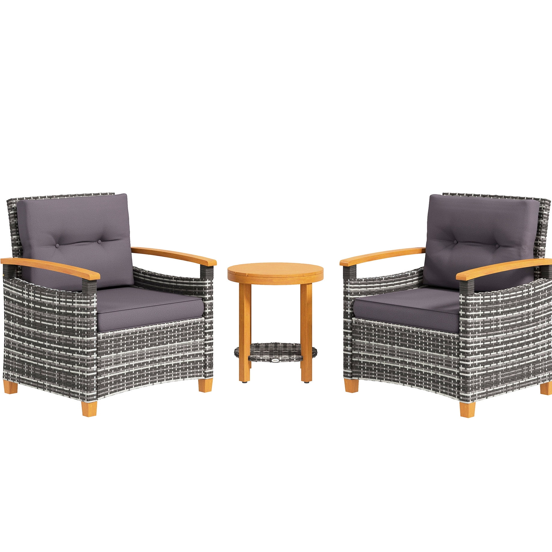 3 - Piece Patio Set with Removable Covers - Relax Comfortably on Your ...