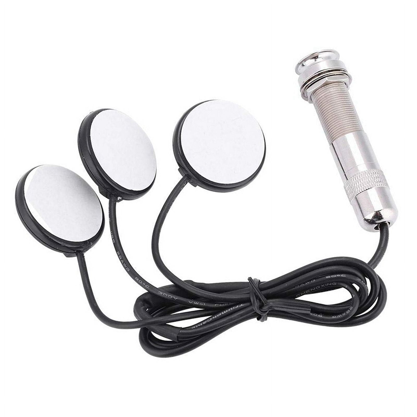 3-Piece Piezo Pickup EQ for Folk Guitar Violin Ukulele 6.35mm Tweeters Pianist Gear M xc1608 ...