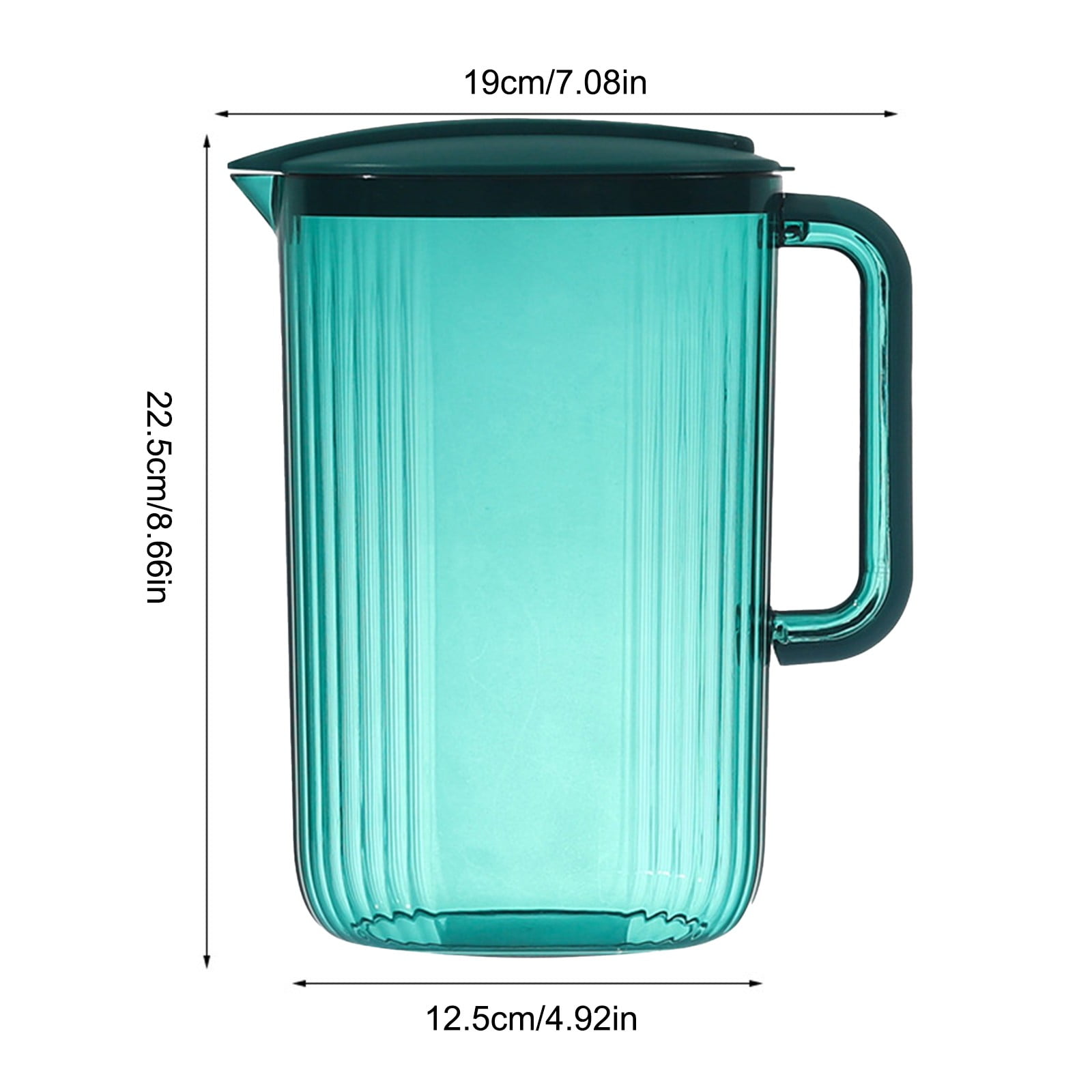 3-Piece Pitcher With Lid Set, Clear Acrylic Pitcher, Durable Drink ...