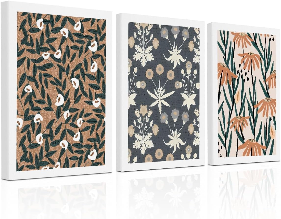 3 Piece Plant poster Wall Art Minimalist Watercolor Plants Decor Art ...