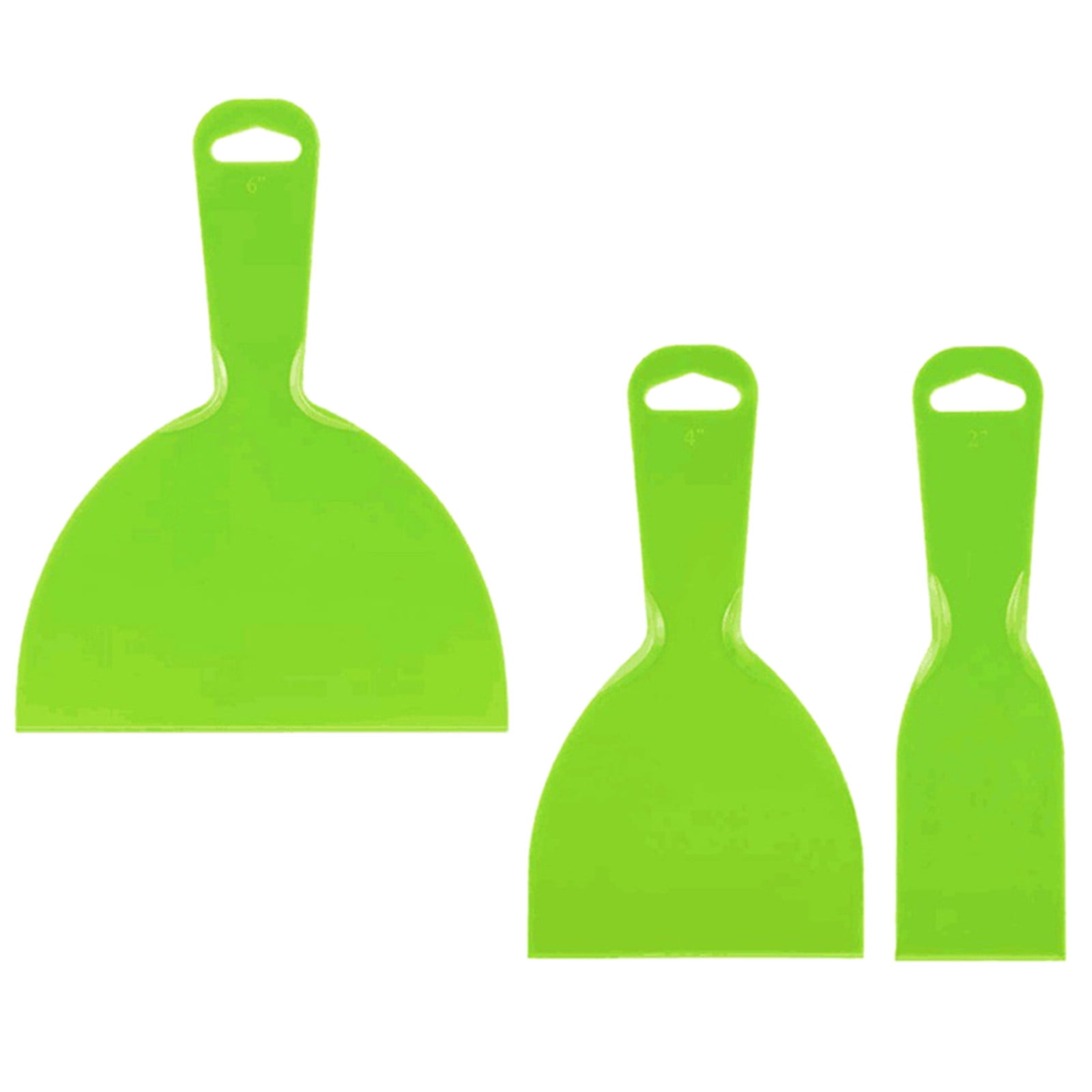 3 - Piece Plastic Scraper Set - Different Inch Sizes, for Paint and ...