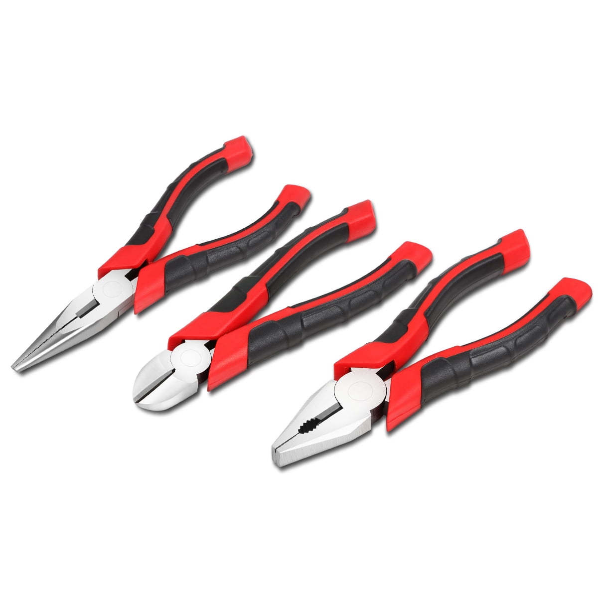3 Piece Pliers Set – 6.5 inch Linesman Pliers w/ Durable Jaws, Milled ...