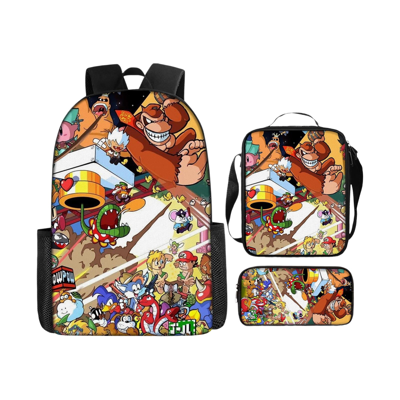 3-Piece Plumber Student Bookbag Sets – Super Brothers Video Game ...