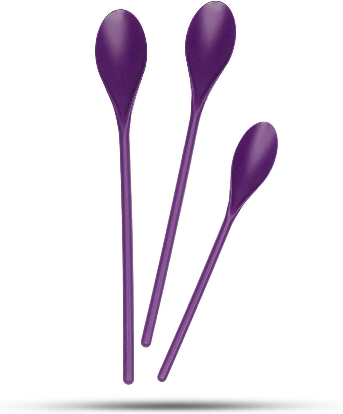 3 Piece Poly Mixing Spoon Set - Durable Kitchenware Cooking Spoons ...