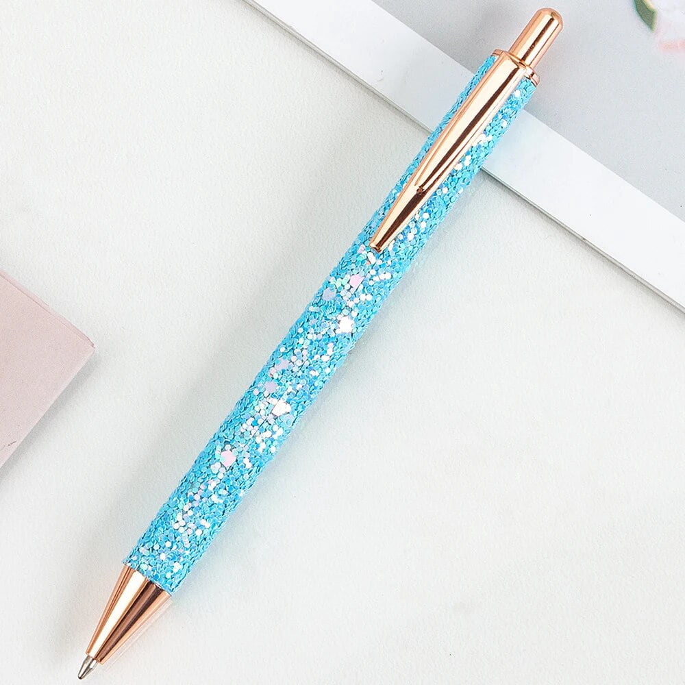 3 Piece Press Ballpoint Pen Cute Wedding Gold Metal Stationery B ...