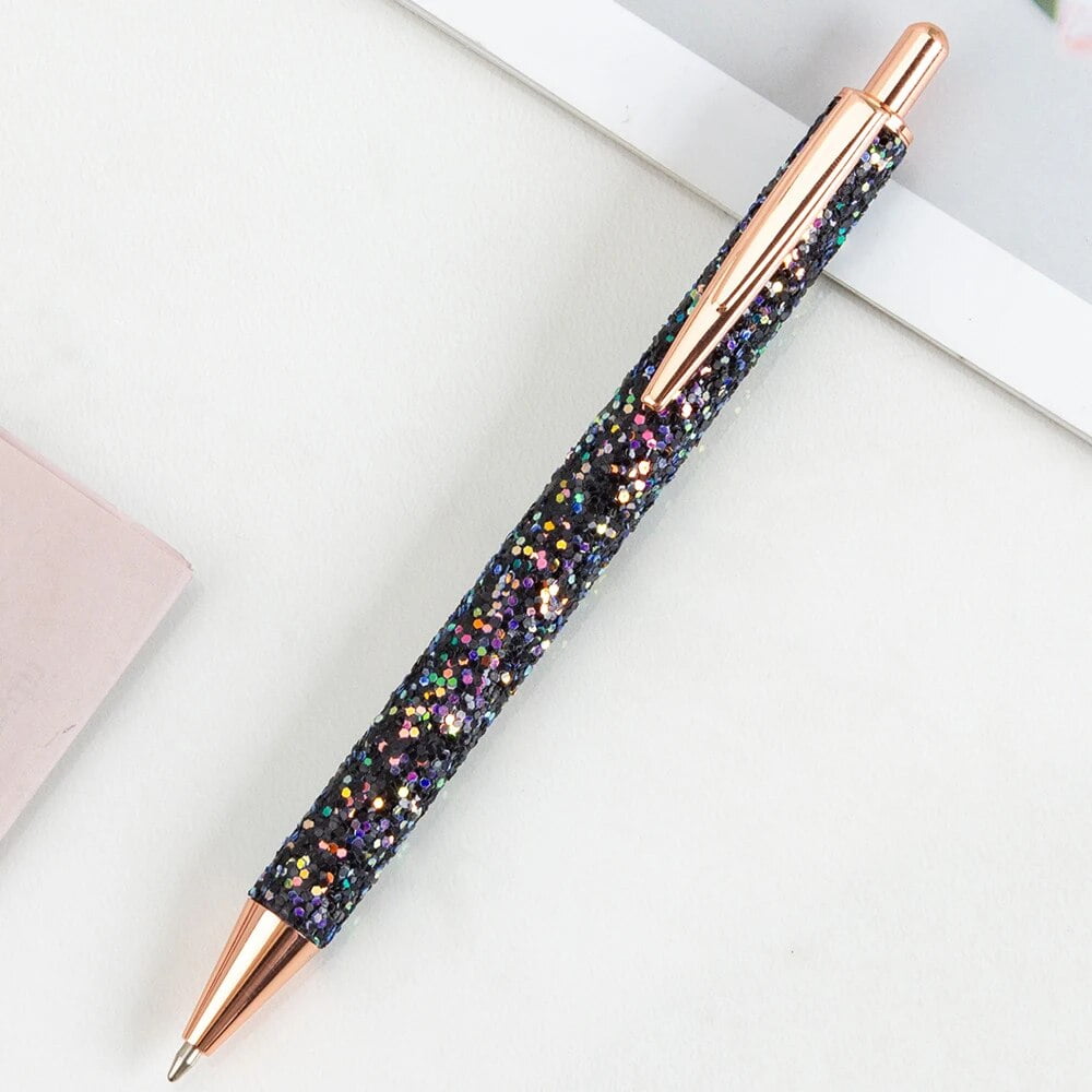 3 Piece Press Ballpoint Pen Cute Wedding Gold Metal Stationery C ...