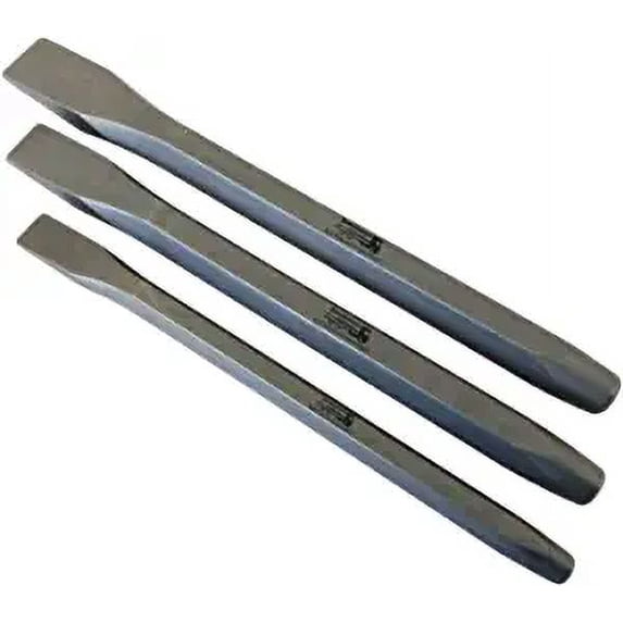 3-Piece Punch and Cold Chisel Set (3/8" x 5-1/2"), (1/2" x 6"), (5/8" x ...