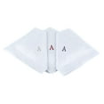 3-Piece Pure Cotton Initial Letter Embroidered Handkerchiefs, A ...