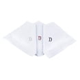 3-Piece Pure Cotton Initial Letter Embroidered Handkerchiefs, D ...