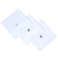 3-Piece Cotton Handkerchiefs, Initial Letter Embroidered, M - Walmart.com