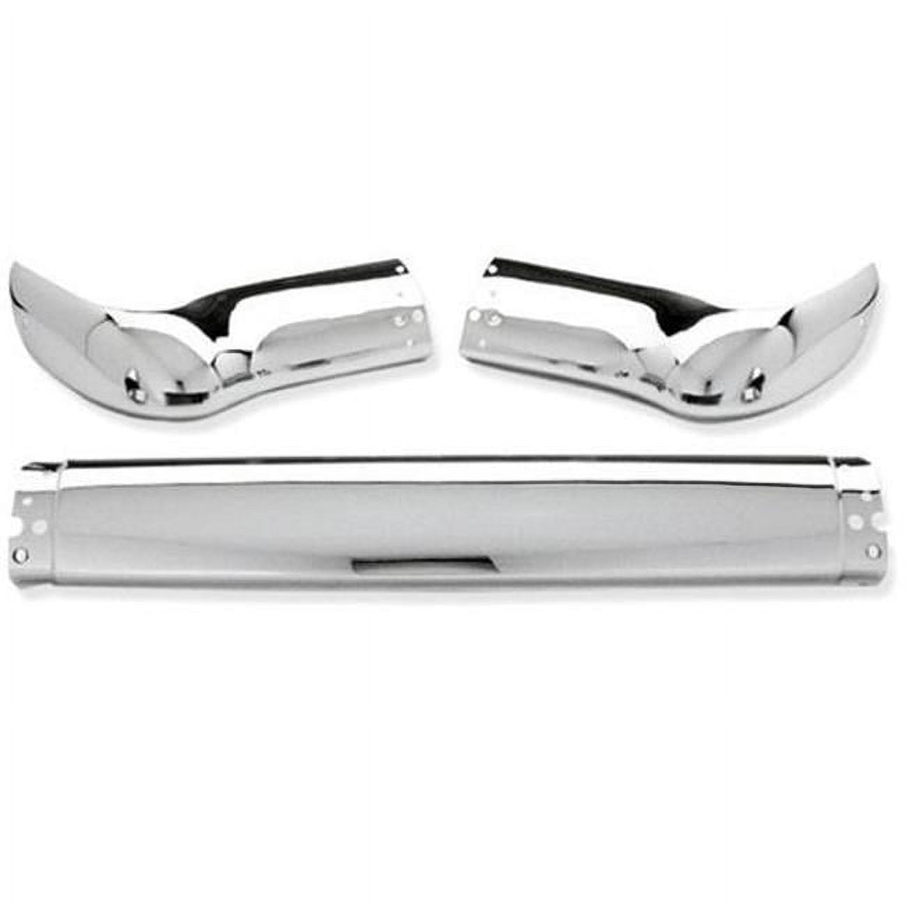 3 Piece Rear Bumper Set for 1955 Chevrolet Hardtop, Sedan & Convertible ...