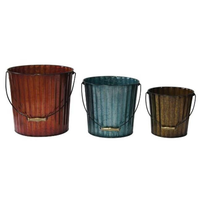 3 Piece Red/Blue/Green Pales Bucket Set - Walmart.com