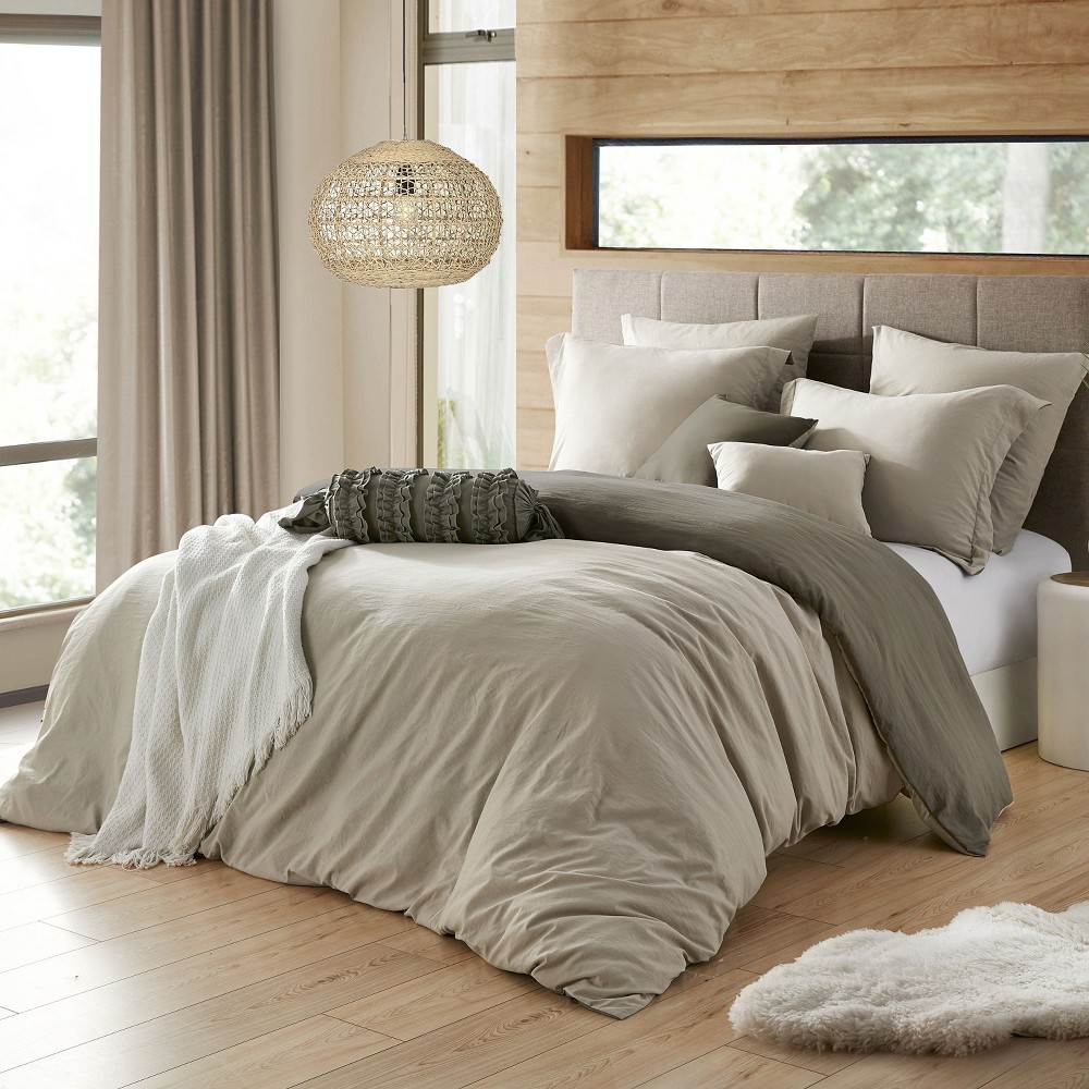 | 3-Piece Reversible Solid Microfiber Duvet Cover Set - Walmart.com