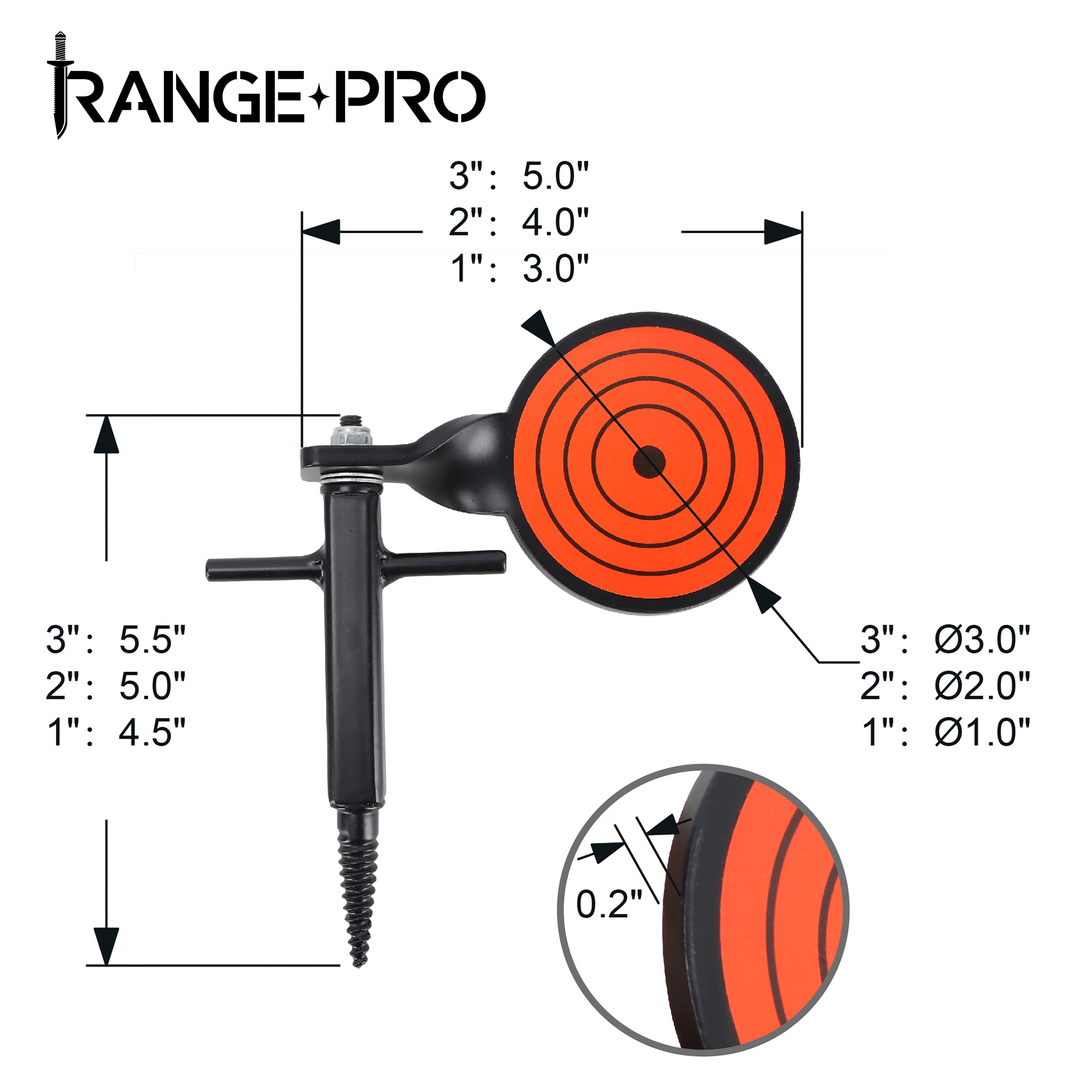 3-Piece Rimfire Screw-in Spinner Target Set - Walmart.com