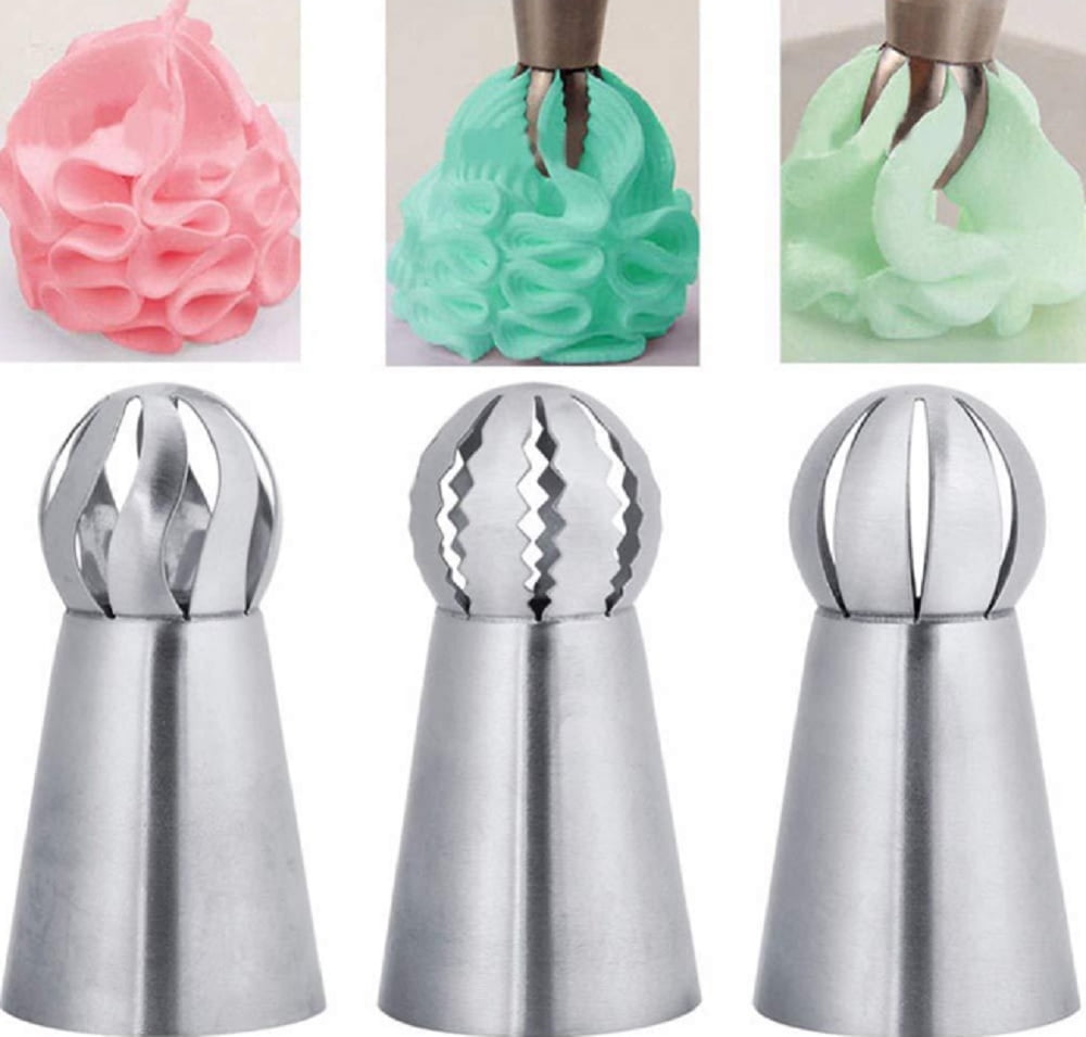 3-Piece Russian Sphere Ball Icing Piping Nozzles Set – Premium ...